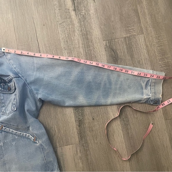 Wrangler | Jackets & Coats | 97s Rare Wangler Distress Denim Jacket Szs ...